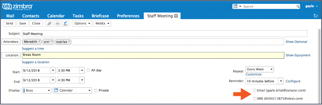 Power Tip Tuesday - Get Zimbra Reminders on Your Phone & Email! - Zimbra : Blog