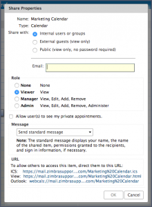 Power Tip Tuesday - Sharing in Zimbra - Zimbra : Blog