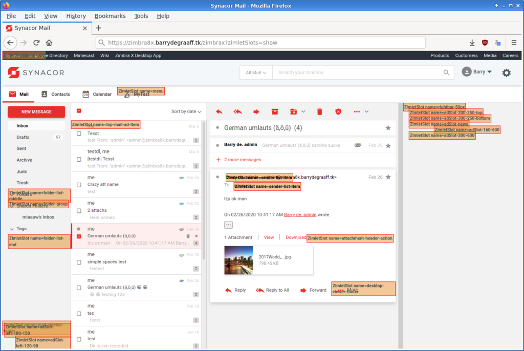 Zimbra SkillZ: Extending Zimbra 9’s Frontend UI with Zimlets (3 of 3 ...