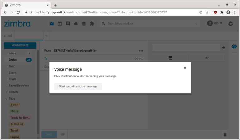 Using Zimbra's Voice Message Zimlet - Zimbra : Blog