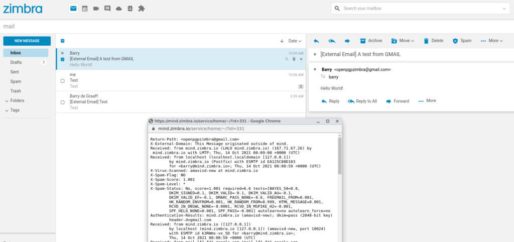 Zimbra SkillZ: Add an External Email Warning in Zimbra - Zimbra : Blog