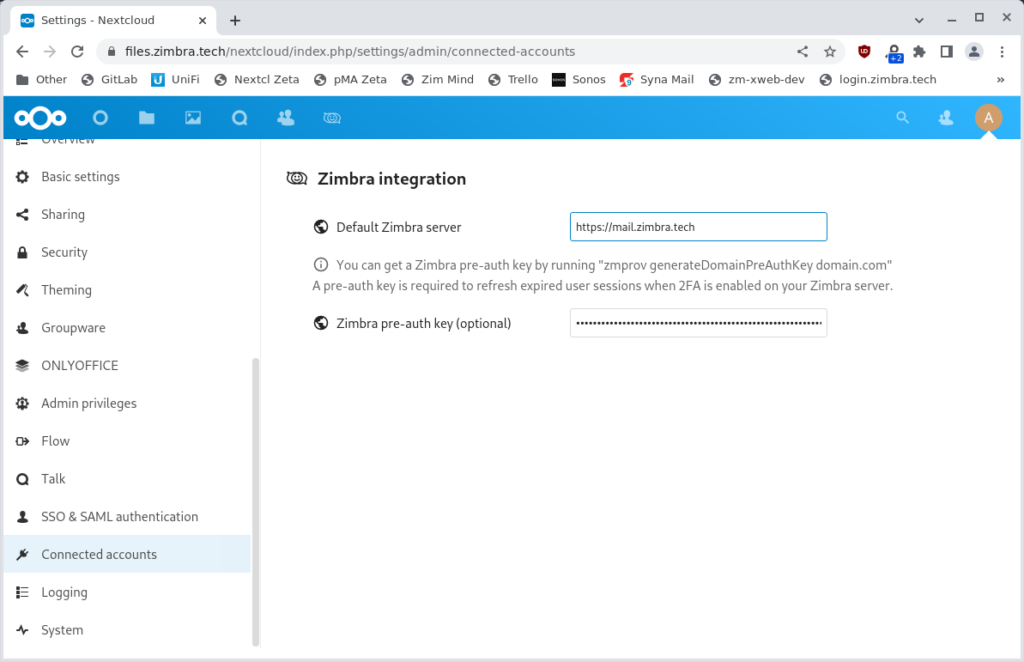 Did you know? How to use Zimbra Nextcloud integration with 2FA - Zimbra : Blog